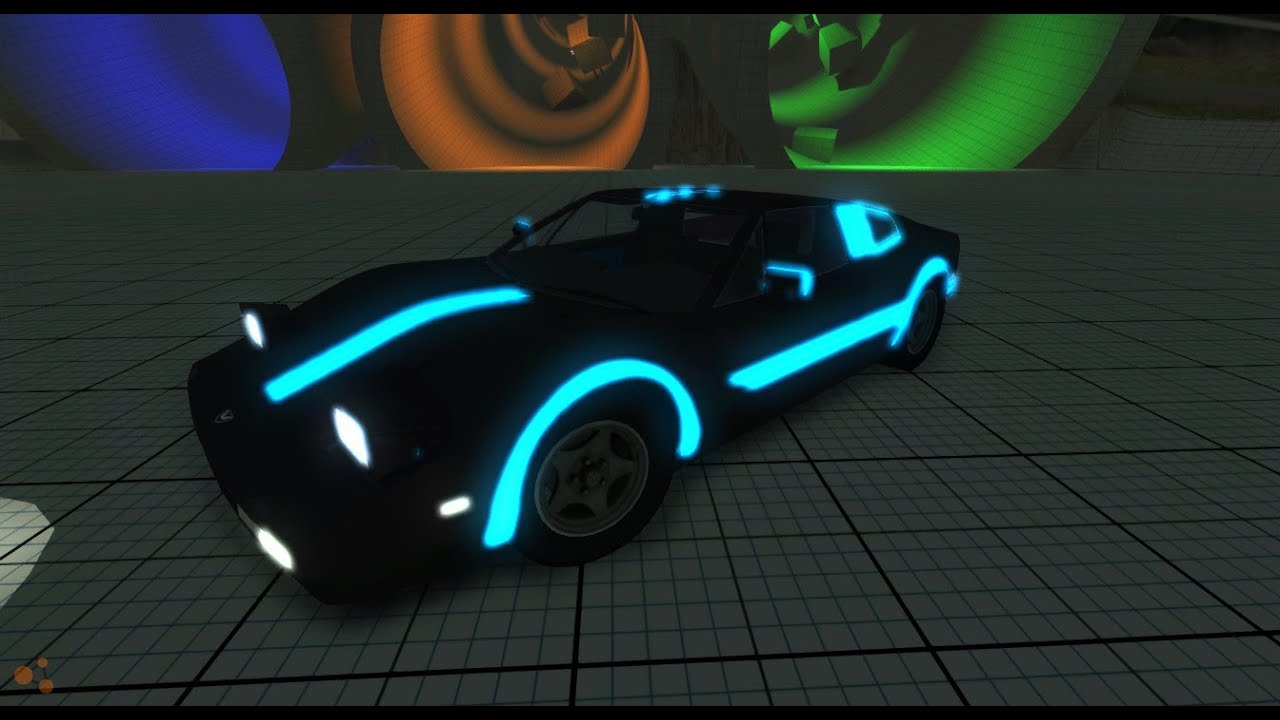 BeamNG.Drive Mod : Tron Bolide (physics Crash test) - YouTube