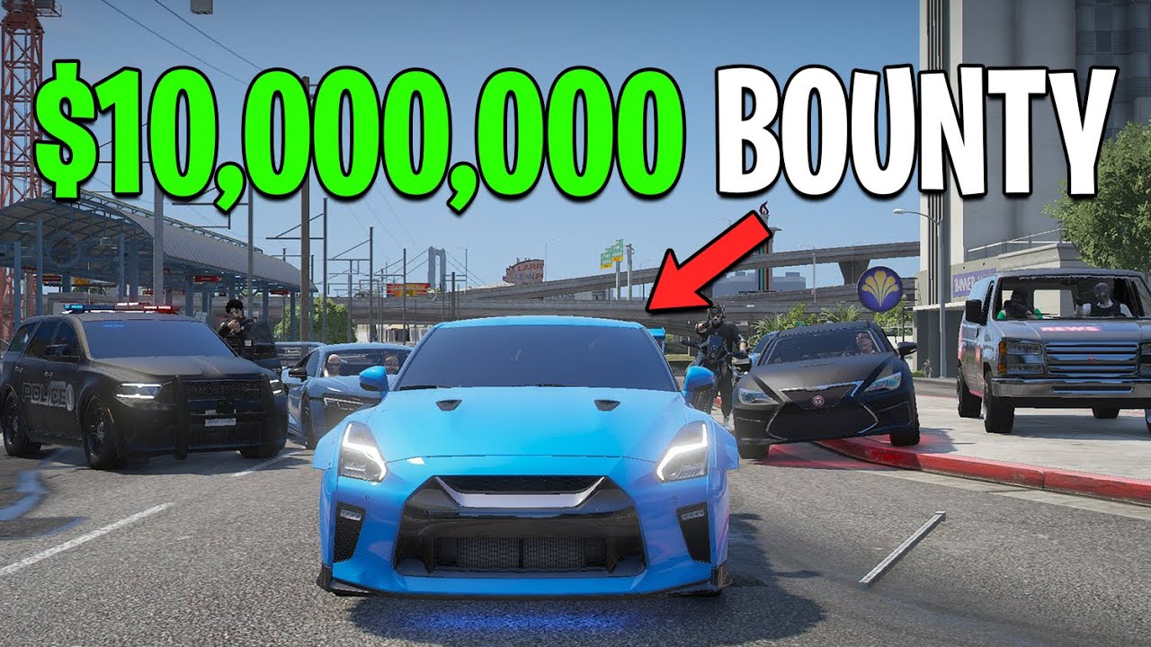 Surviving $10,000,000 Bounty in GTA 5 RP - YouTube