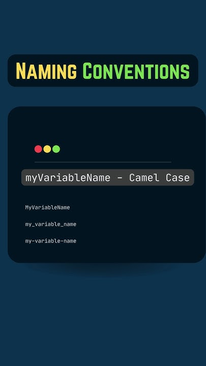 Naming Conventions In Javascript Javascript Shorts Appdevelopment Youtube
