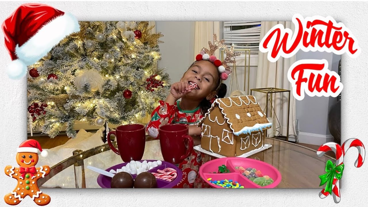 Winter Fun DIY: Gingerbread House & Hot Cocoa - YouTube
