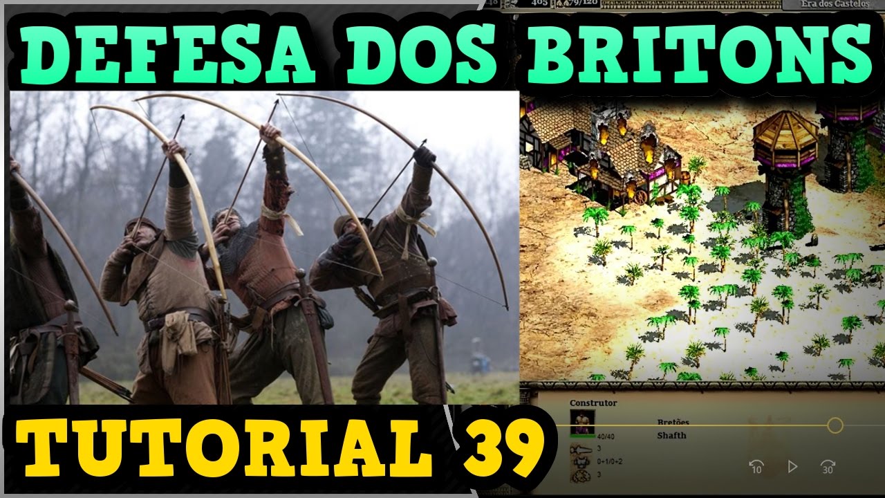 Age of Empires 2 HD Tutorial 39 Defesa dos Britons AoE2HD Gameplay PT ...
