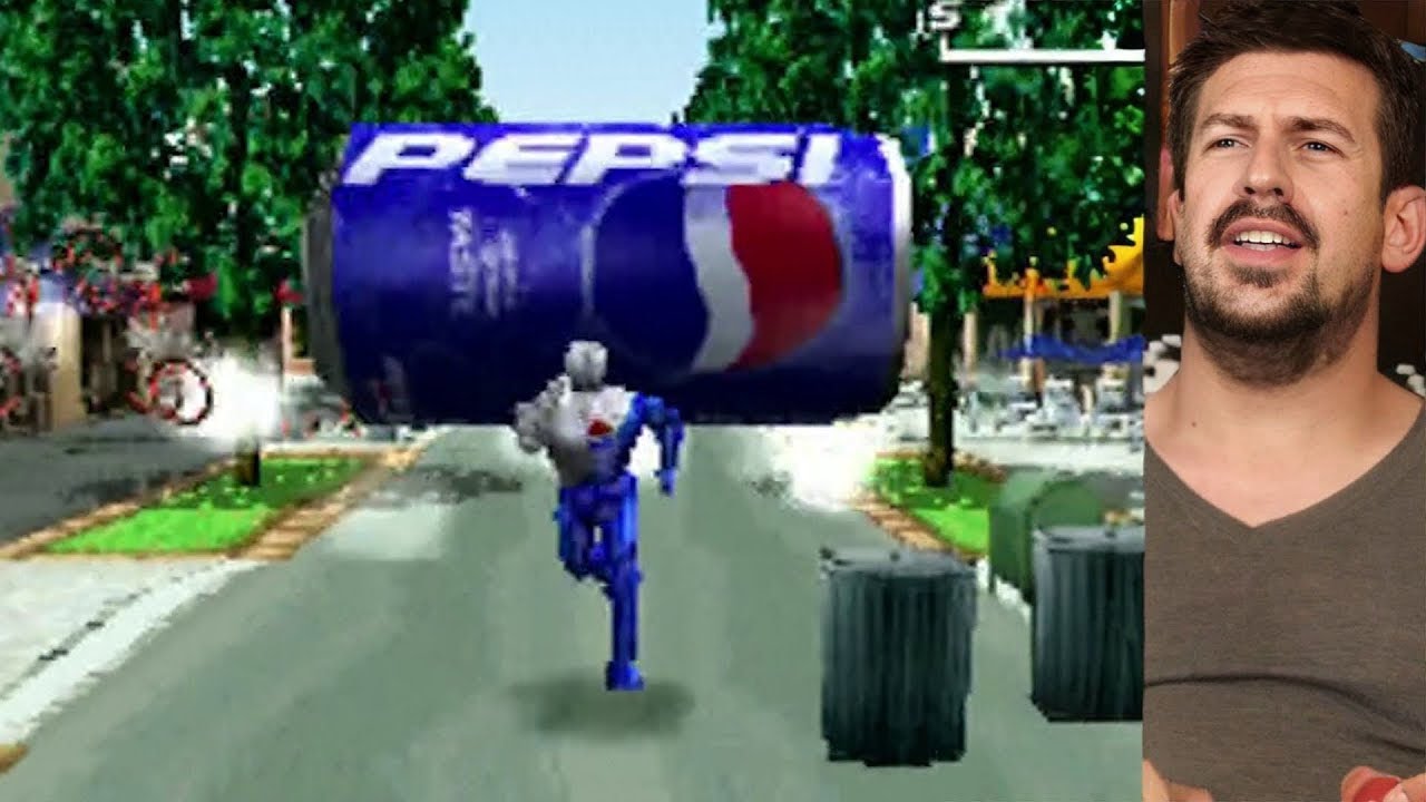 Playing Pepsiman PS1 Game with Arcade Controls - YouTube