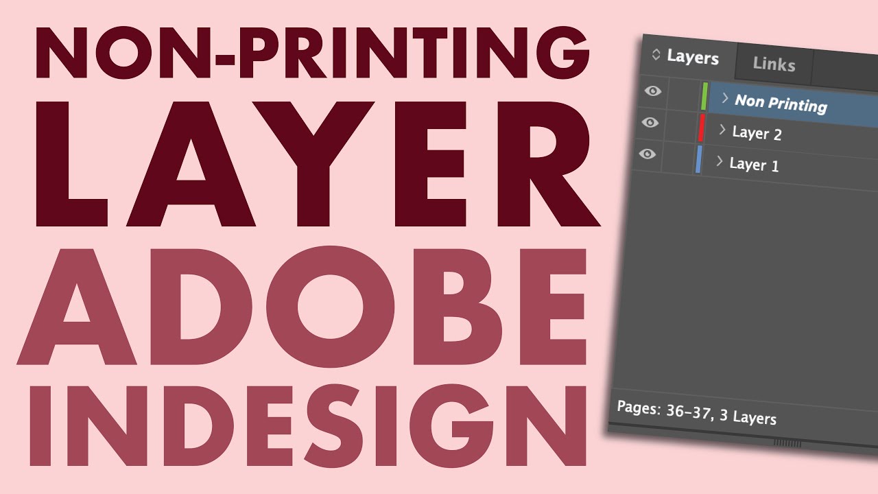 How to Make a Non-Printing Layer in Adobe InDesign - YouTube