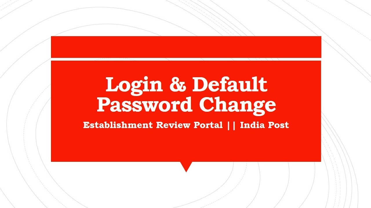 How to Login & Change Default Password in Establishment Review Portal | Step-by-Step Guide - YouTube