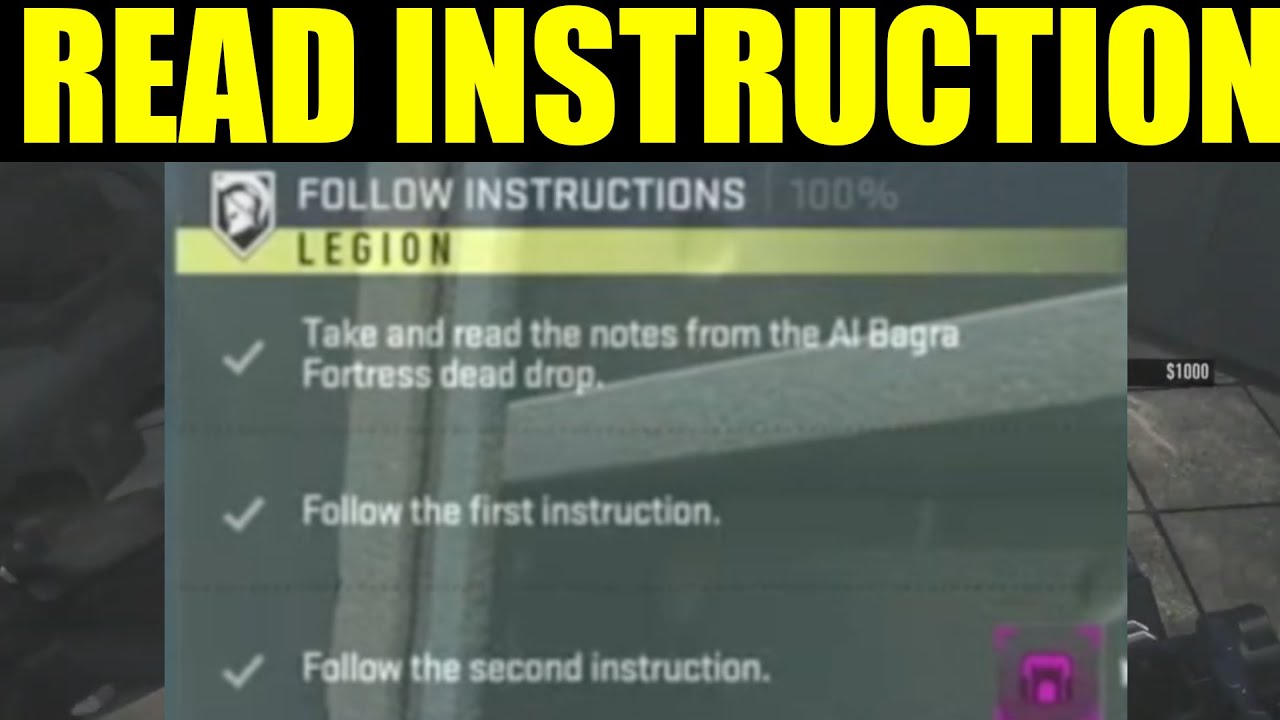 How to "take and read the notes from the al bagra fortress dead drop ...