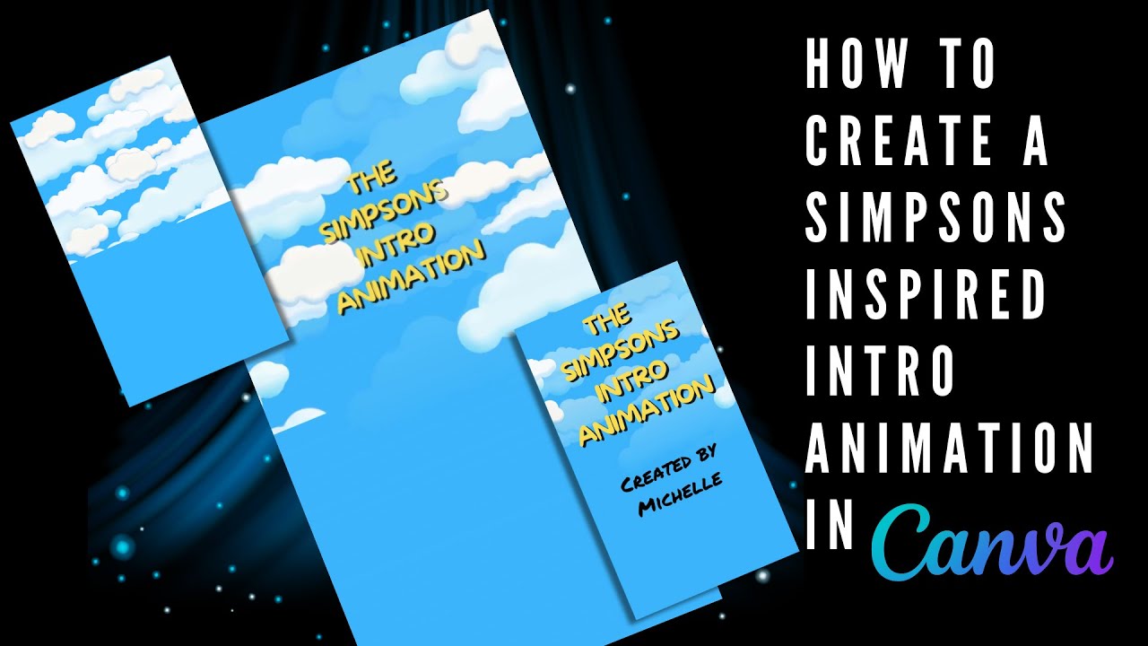 How to Create a Simpsons Inspired intro Animation in Canva - YouTube