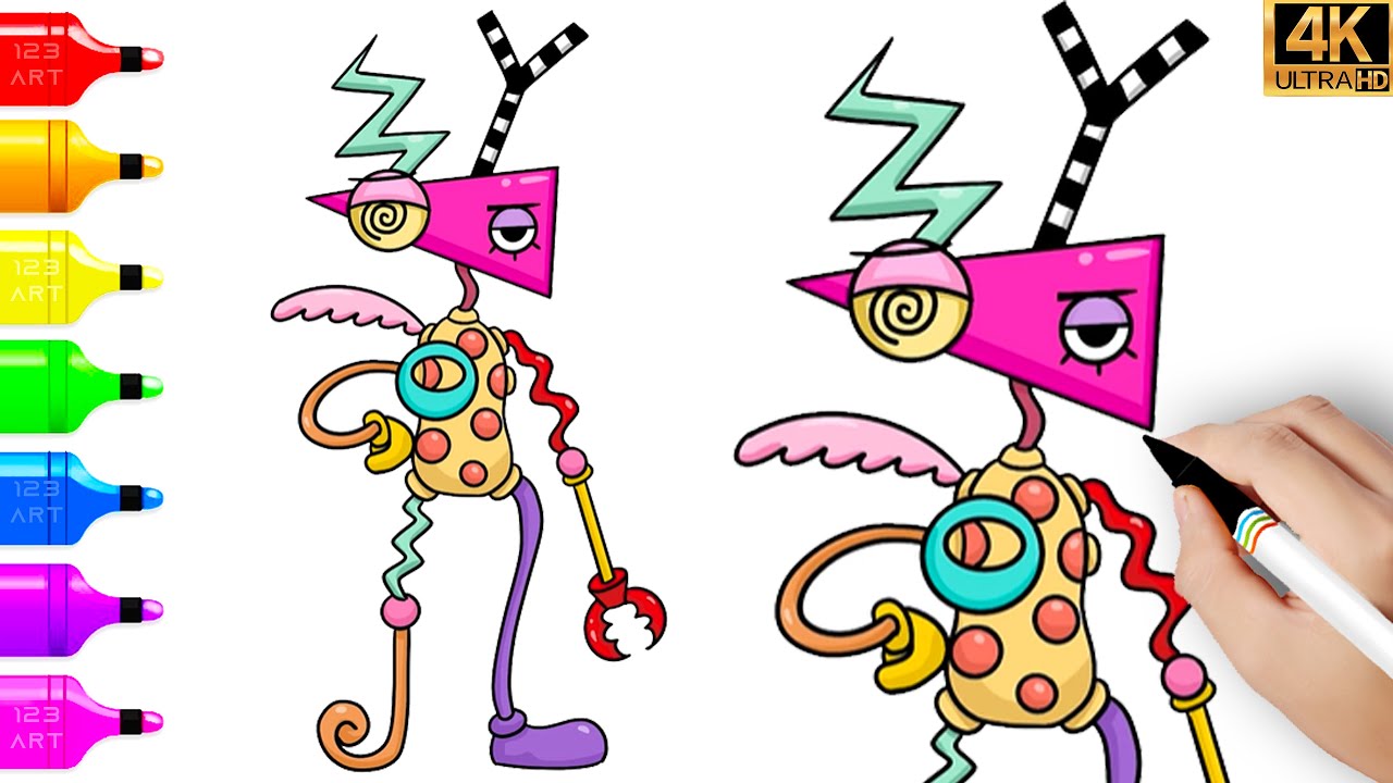 How to Draw Zooble | Cute The Amazing Digital Circus Drawing | Easy ...