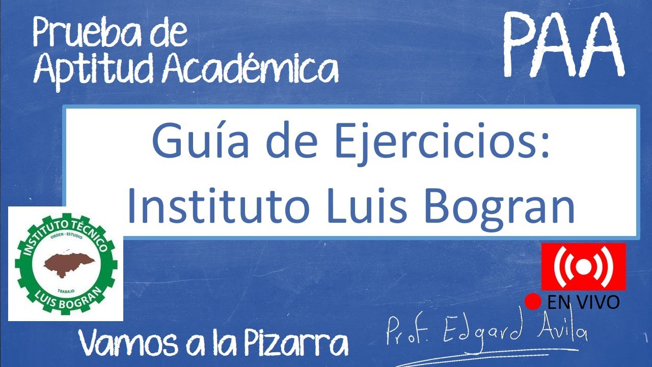 PAA UNAH: Guia de Ejercicio Edicion Luis Bogran - YouTube