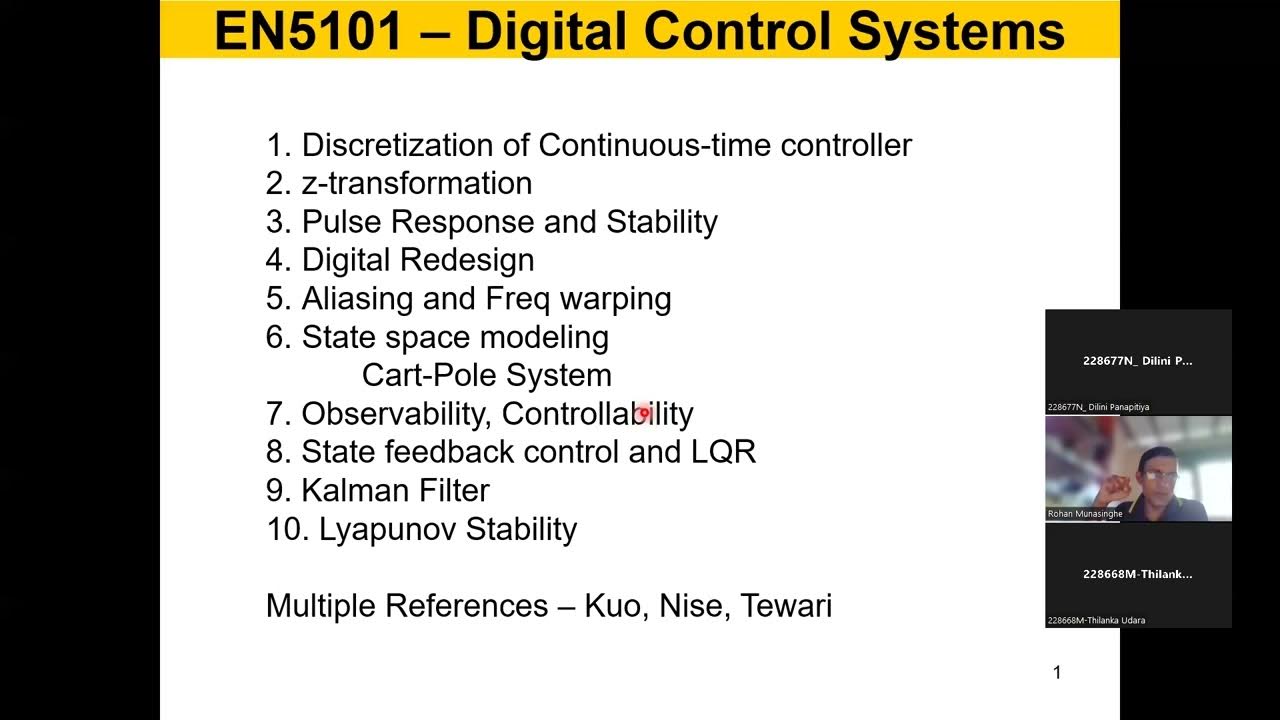 Lec1a Intro to Digital Control - YouTube