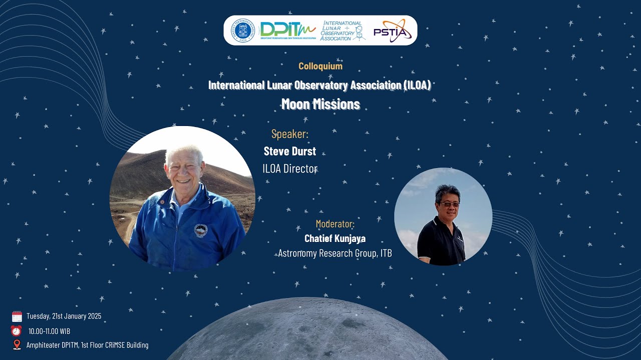 Colloquium: International Lunar Observatory Association (ILOA), Moon Missions - YouTube