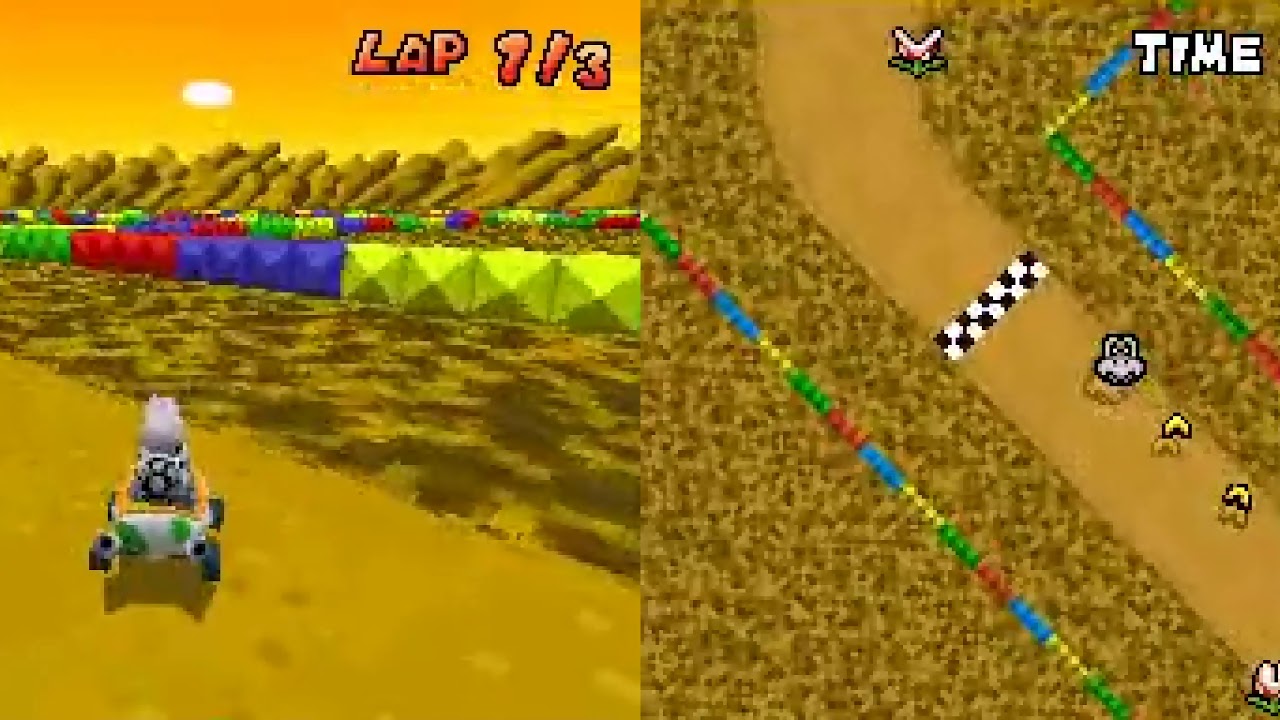 Mario Kart DS Choco Island 2 15″544 Non-PRB WR ending improvement - YouTube