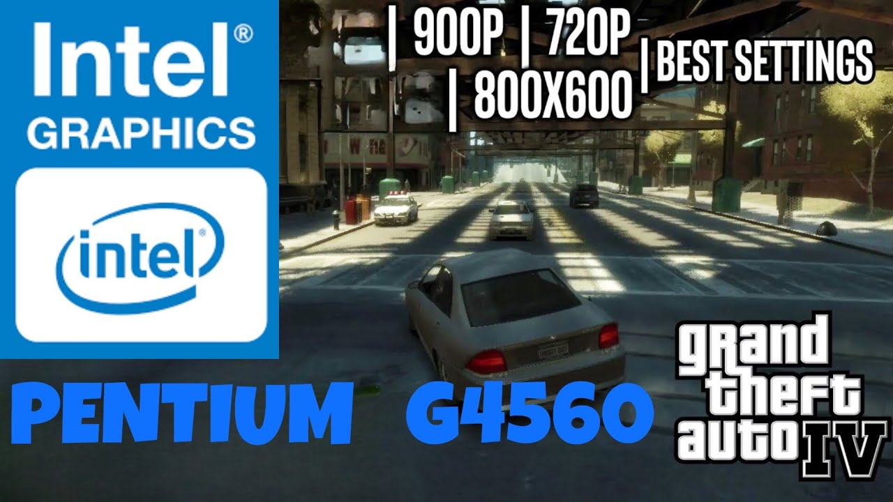 Intel HD Graphics 610 -- GTA IV 900p, 720p, 800x600 - YouTube