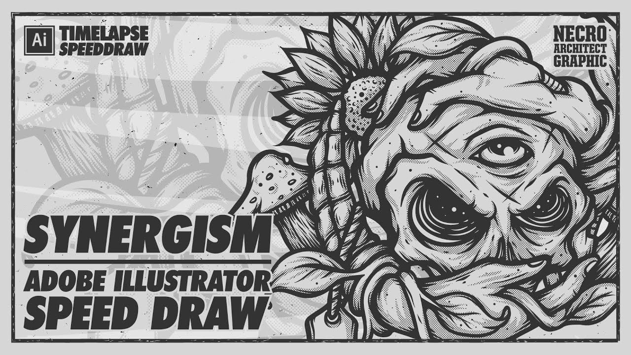 Synergism | Adobe Illustrator Timelapse Speed Draw - YouTube
