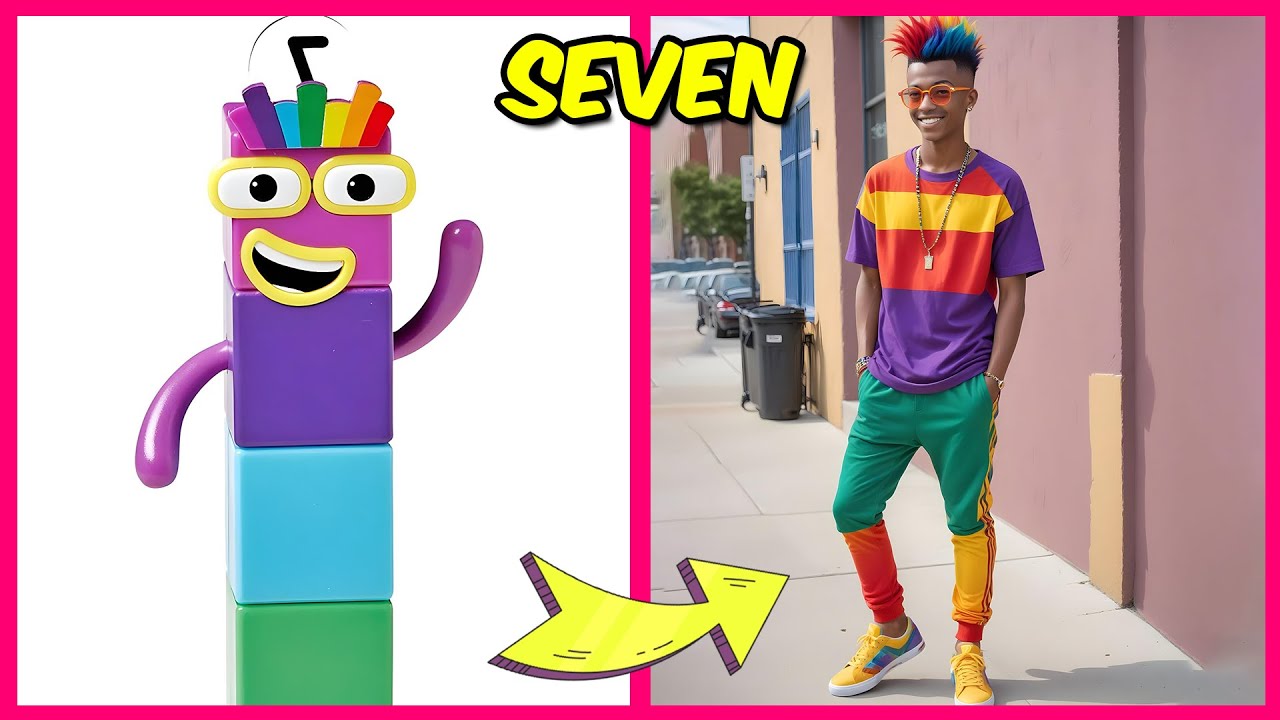 NUMBERBLOCKS Characters as Humans And Their Favorite Movies, Candies ...