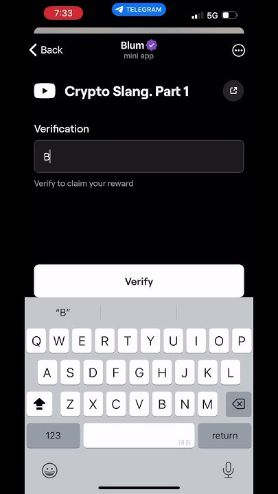 Crypto Slang. Part 1 !! Blum !! Blum Daily Code!! Crypto - YouTube