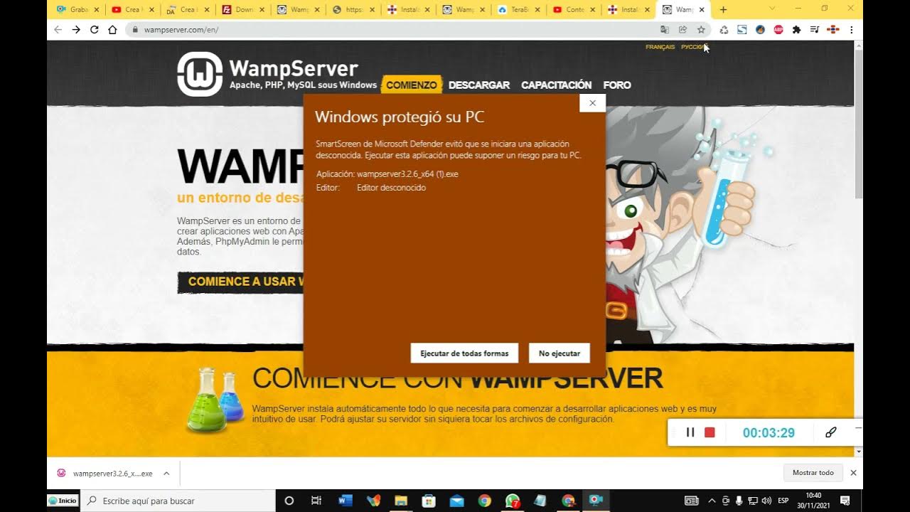 WampServer 3 : Instalación - YouTube