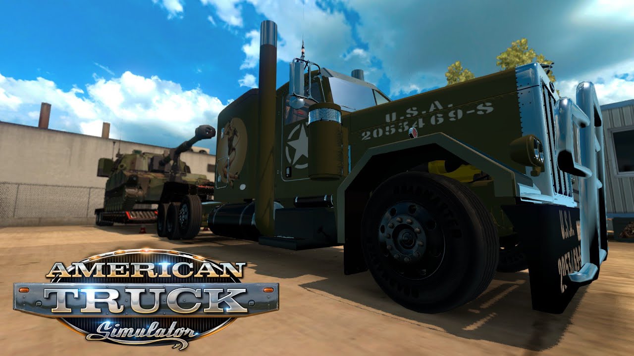 American Truck Simulator - Oversize Load - M109A6 Paladin - Peterbilt ...