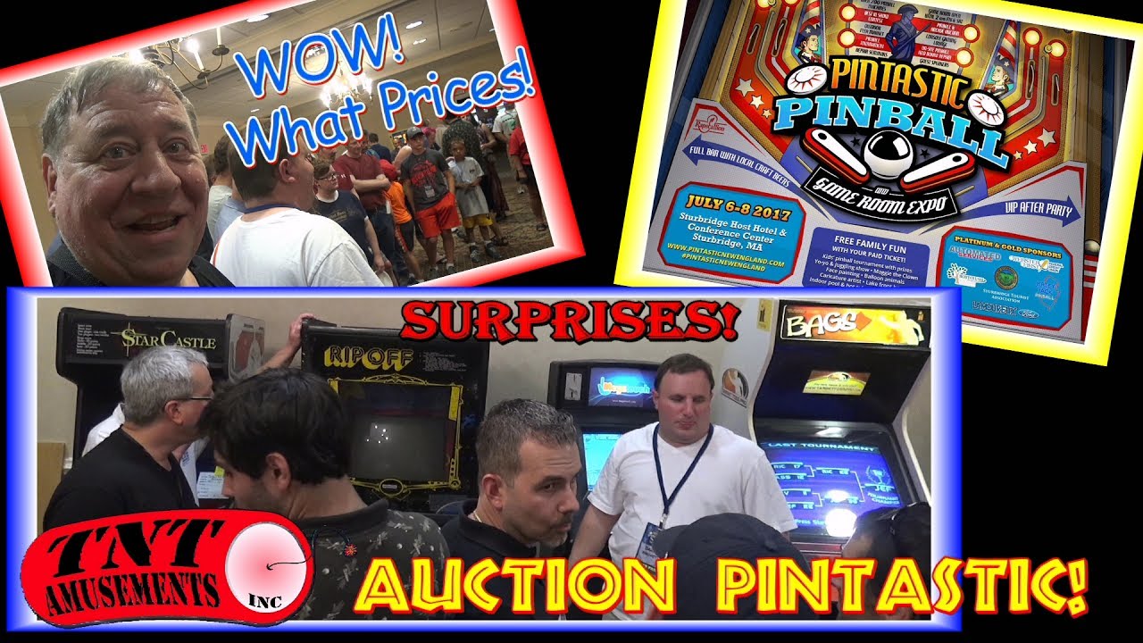 #1292 PINTASTIC AUCTION 2017! Pinball and Game Room Show & Surprises ...