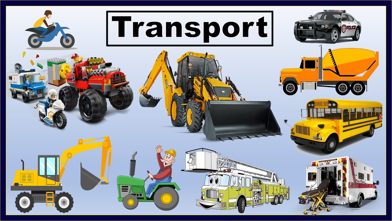 Road Transport (Unit-2) || 25+ Road Transport Vehicle for Kids ...