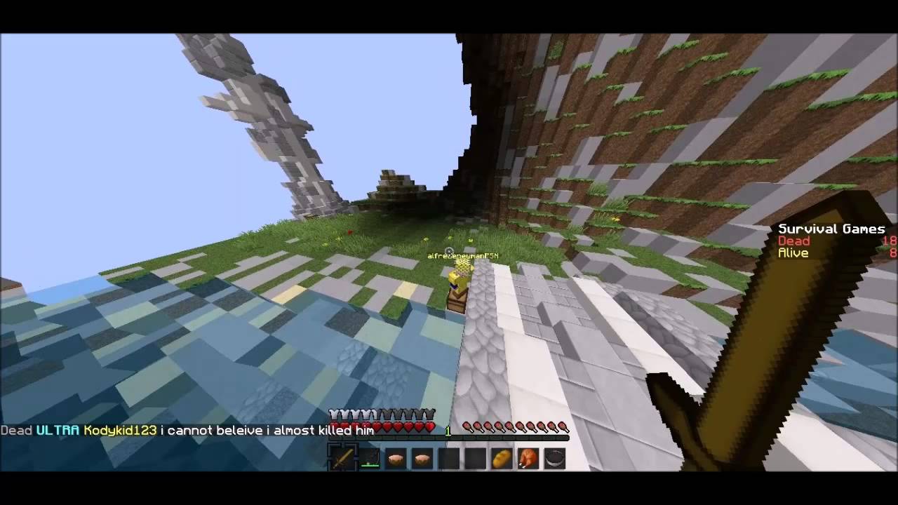 Minecraft: Hunger Games ep:19 Captain Sparkelz :D - YouTube