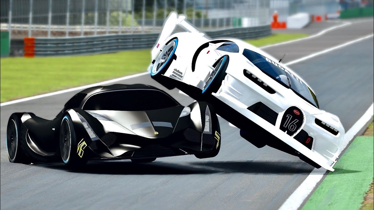 Devel Sixteen Total Black Edition 2020 vs Bugatti Vision GT White ...