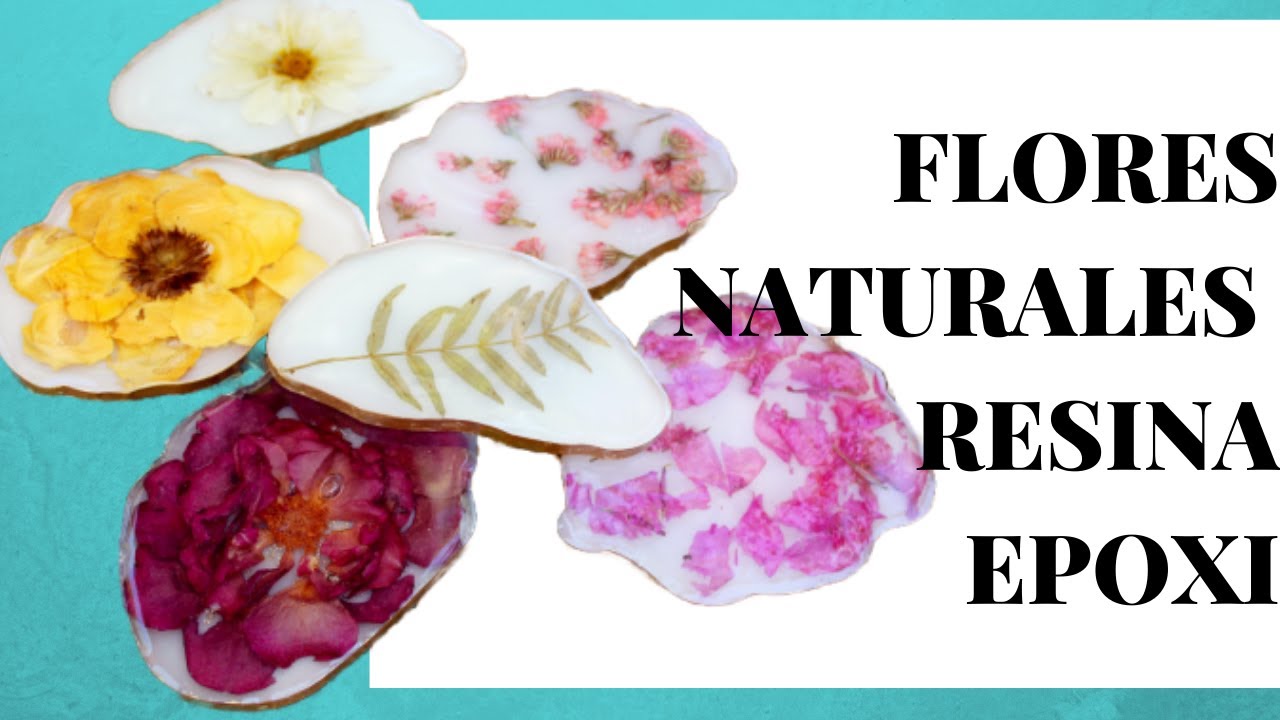 FLORES NATURALES CON RESINA EPOXI// Encapsulados // RESIN COASTERS ...
