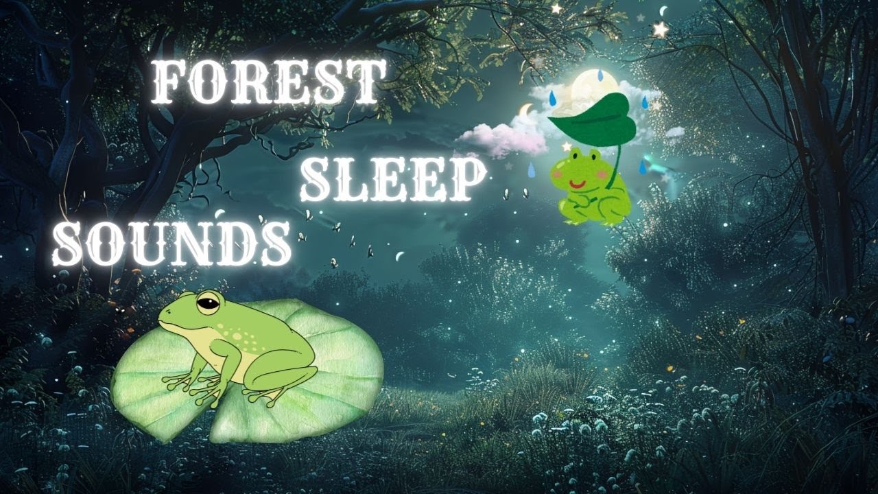 Summer Night Sounds for Sleeping, relax sleep | Nature sounds Frogs and ...