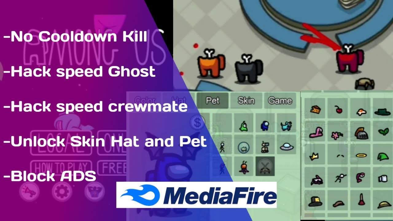 AMONG US CHEAT/MOD! UNLOCKED ALL PET & ACCESSORIES | AMONG US - YouTube