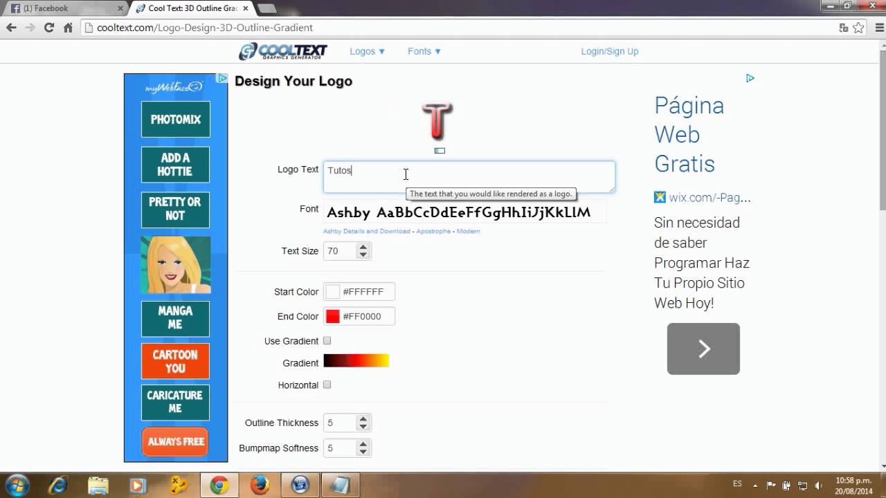 Como hacer un logo para poner en youtube (IMAGEN RENDERS) TUTORIALES PC. - YouTube