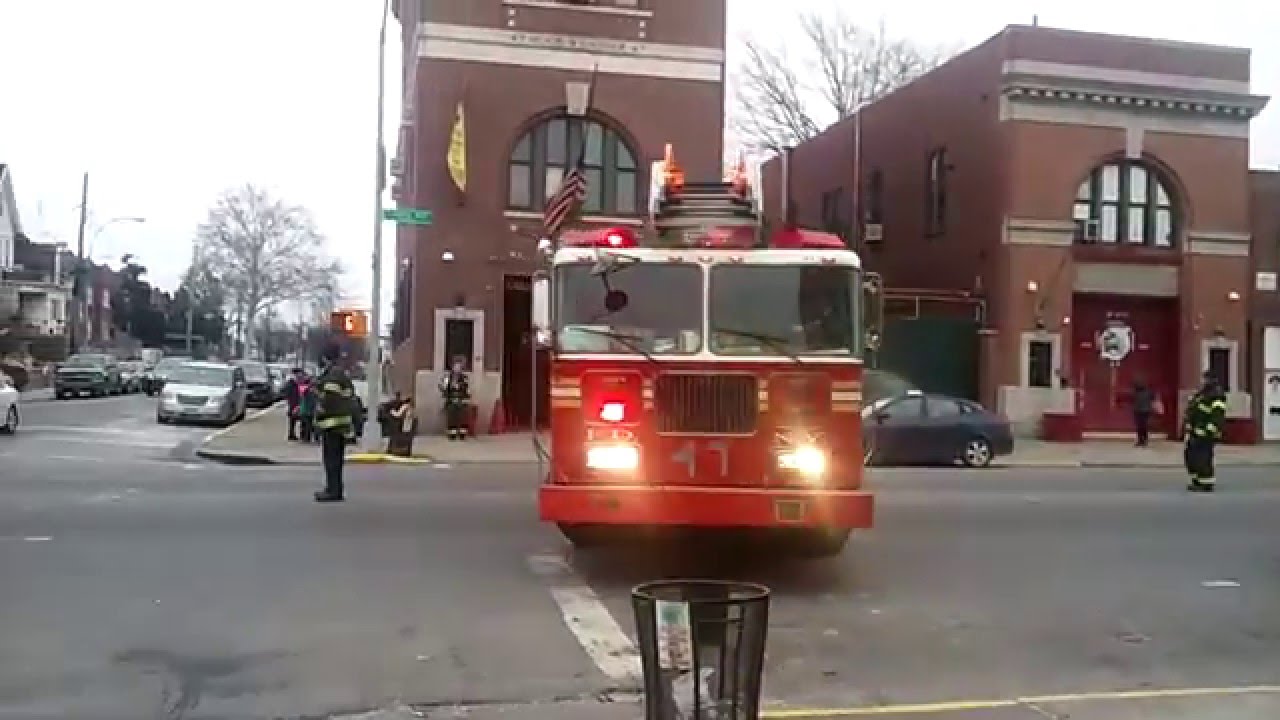 FDNY Ladder 47 Spare Returning At Castle Hill Ave In The Bronx - YouTube