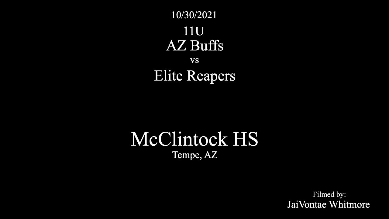 Fall League Tackle Football - AZ Buffs vs Elite Reapers 11U 10/30/2021 ...