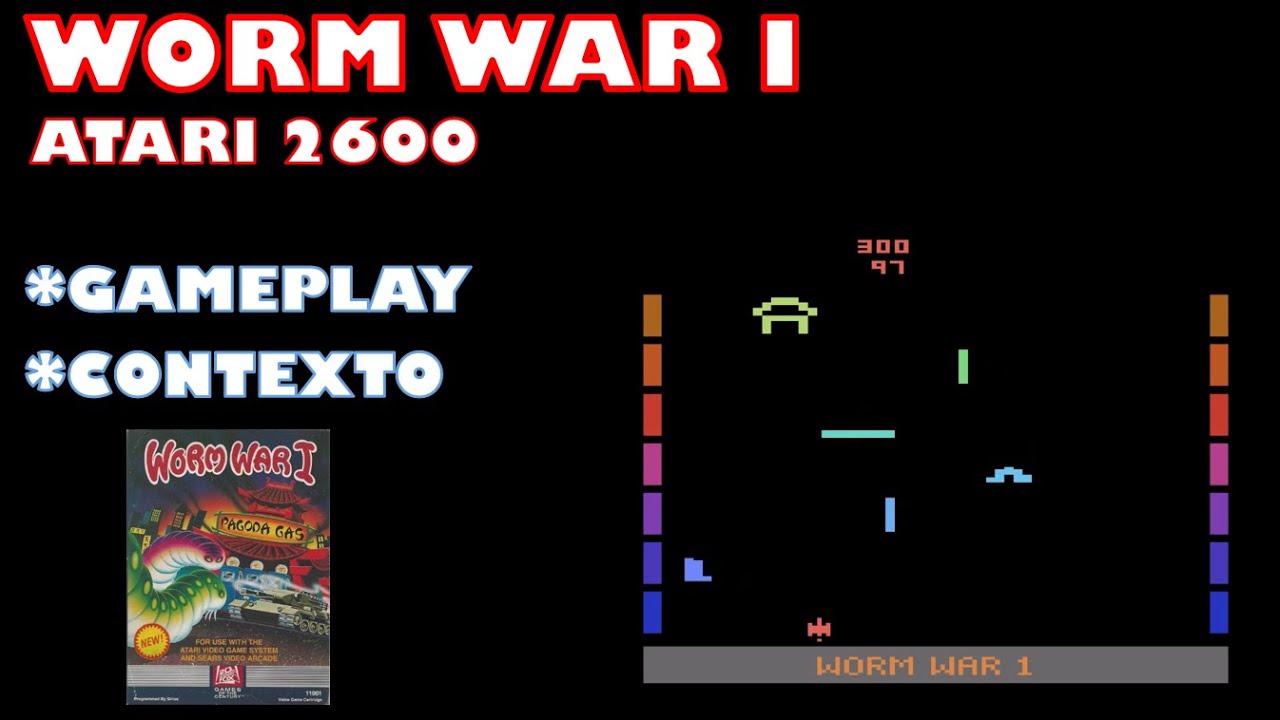 WORM WAR I (1982) – Atari 2600: Gameplay – Contexto - YouTube