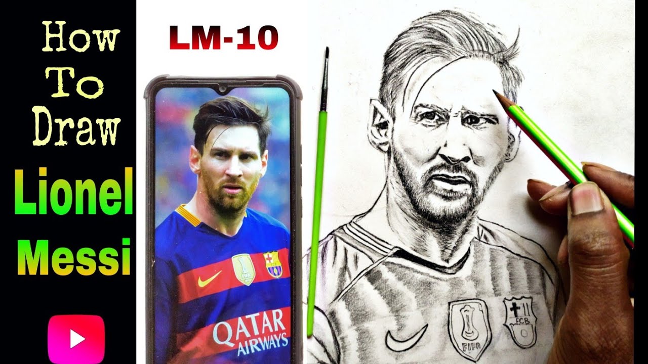 How to draw Lionel Messi //Easy Step by step #messi #drawing #video 🇦🇷 ...