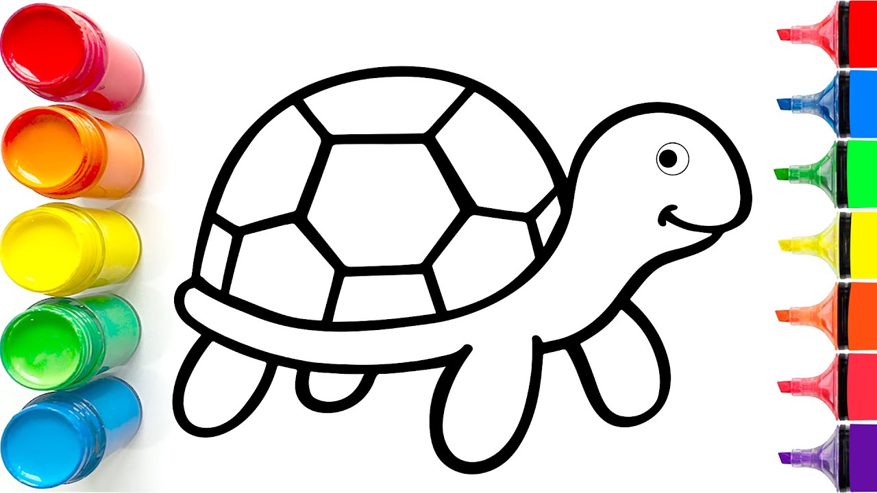 How to Draw a Cute Sea Turtle | Easy Step by Step Tutorial - YouTube