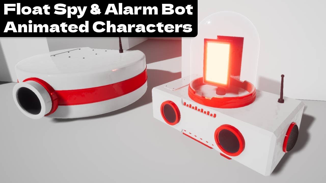 Float Spy & Alarm Bot: Animated Characters - YouTube