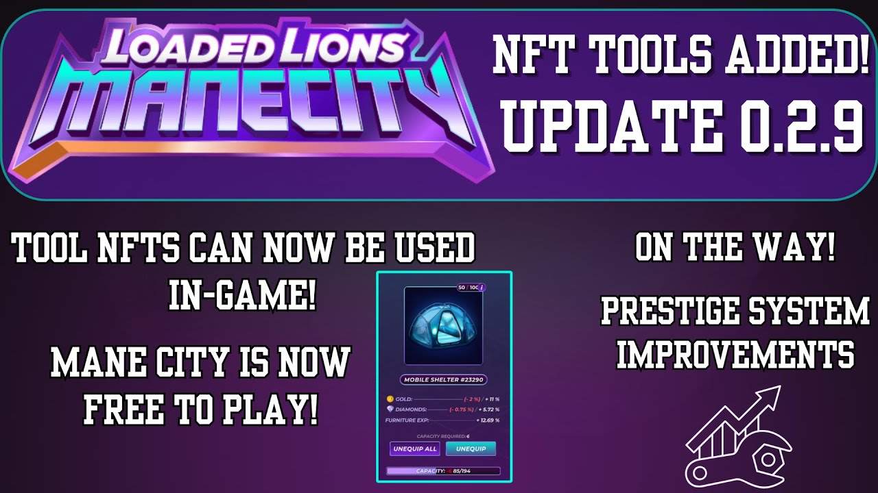 Mane City Update 0.2.9! NFT Tools Added! - YouTube