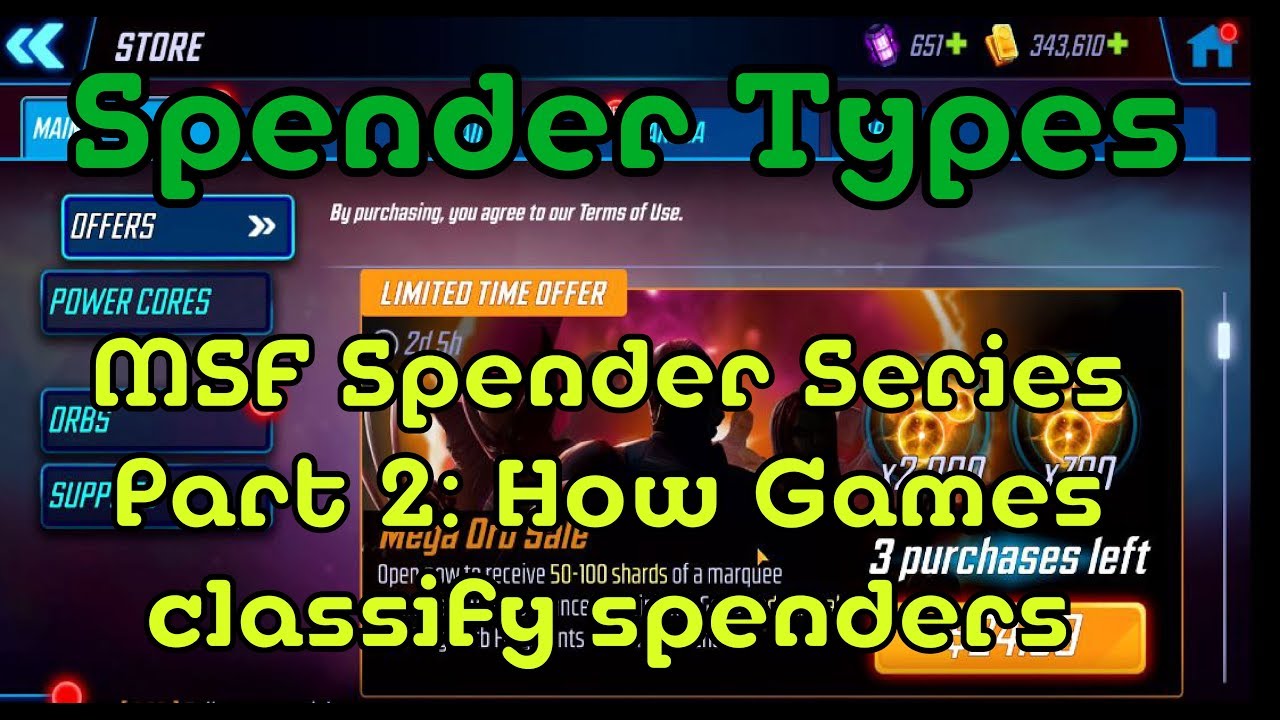 MSF Buying Guide: Part 2 - How do games classify spenders, Spender ...