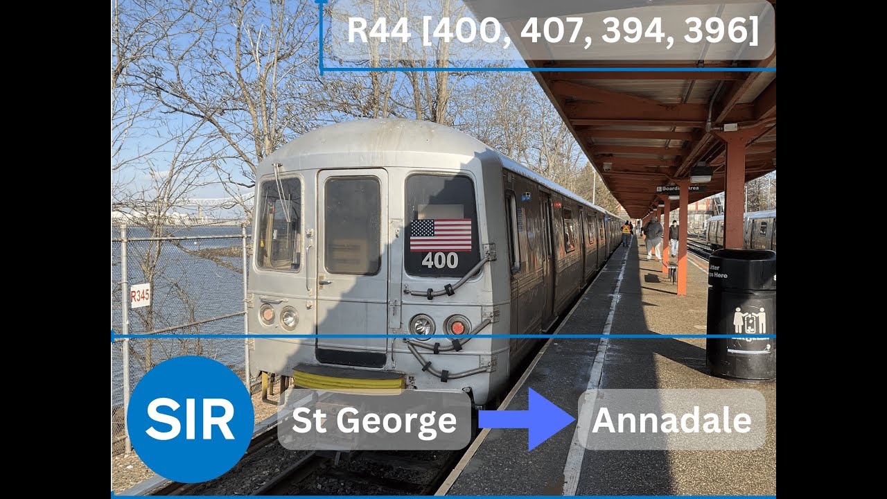 [NYC Subway] MTA R44 [400, 407, 394, 396] SIR Train: St George → ...