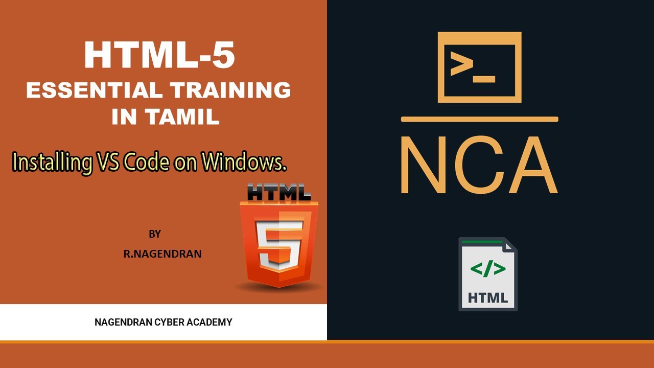 07 How To Install Vs Code And Write Your First Html Program In Tamil