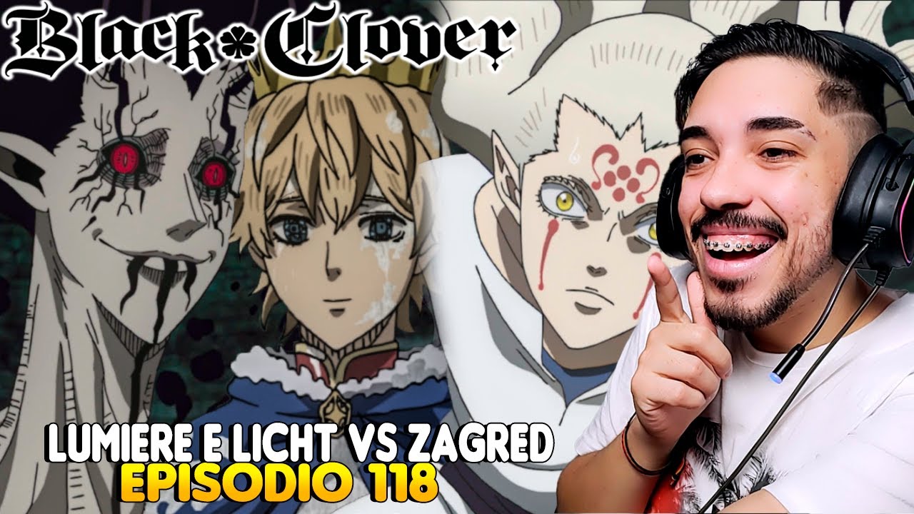 LUMIERE E LICHT VS THE DEVIL | REACT BLACK CLOVER EPISÓDIO 118 ...