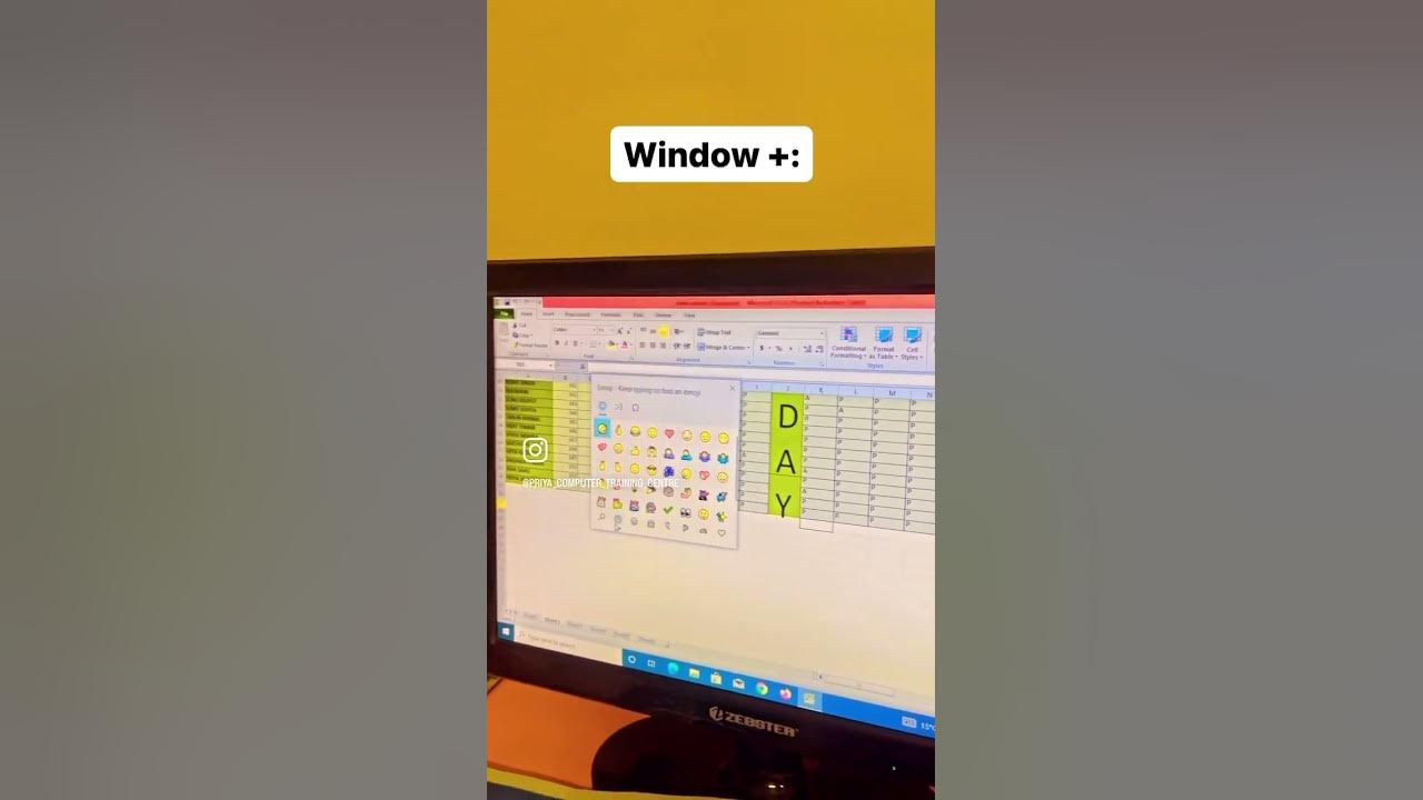 Emoji 😍🥰 ️in Excel Excel Exceltips Exceltricks Msexcel Msexceltraining Shorts Short