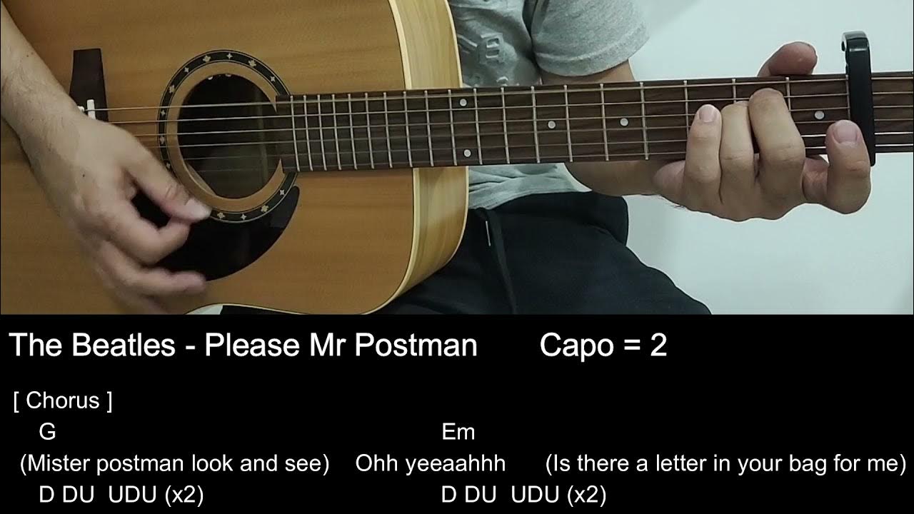 Please Mr. Postman - The Beatles - Guitar Tutorial - YouTube