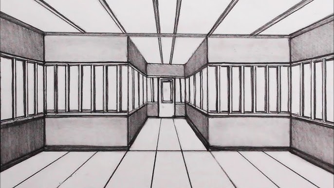 How To Draw One Point Perspective Youtube