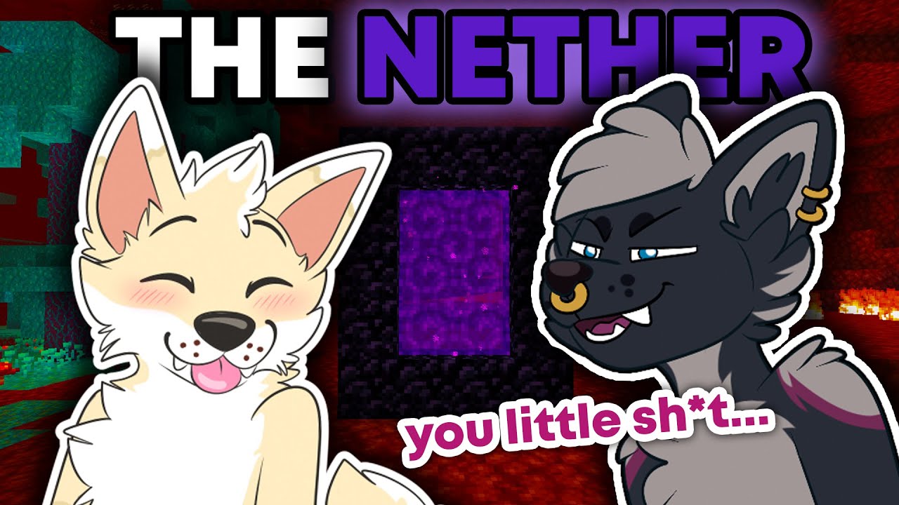 THE NETHER!! (Minecraft with my Wolf EP 4) - YouTube
