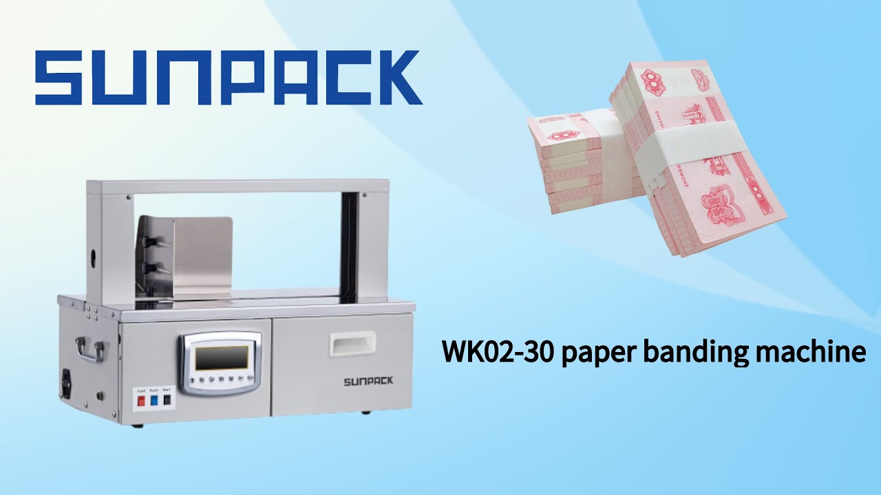 SUNPACK Xutian WK02-30 Table Top Banknote paper banding machine, Paper ...