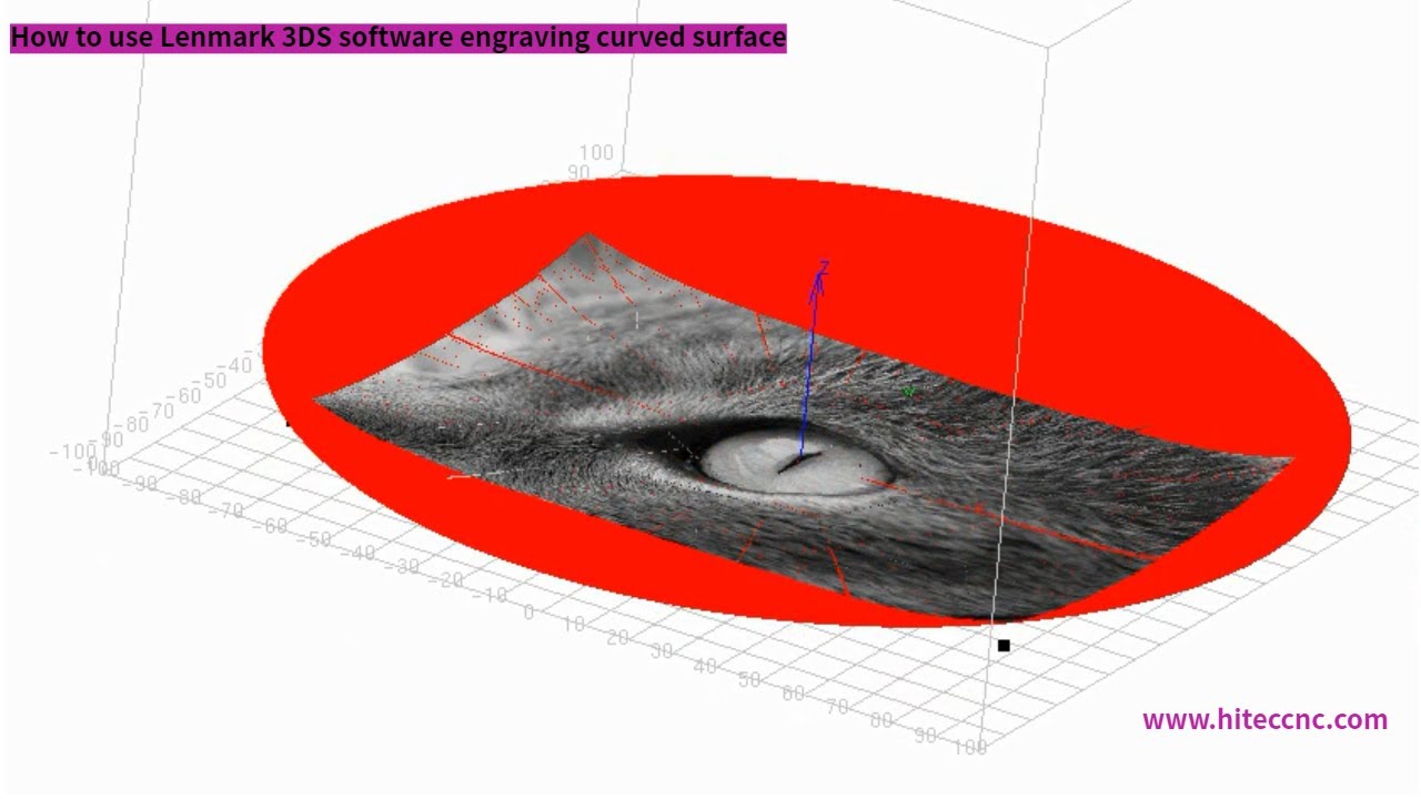 How to use Lenmark 3DS software engraving curved surface - YouTube