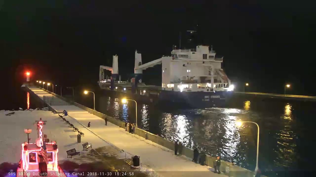 BBC Kansas and BAIE COMEAU departed Duluth 11/30/2018 - YouTube
