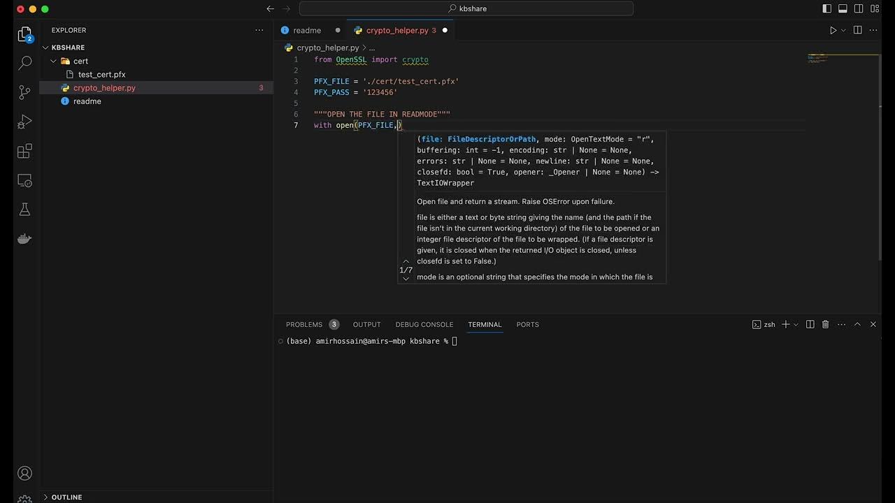Extract private key from pfx(pkcs#12) file using python - YouTube