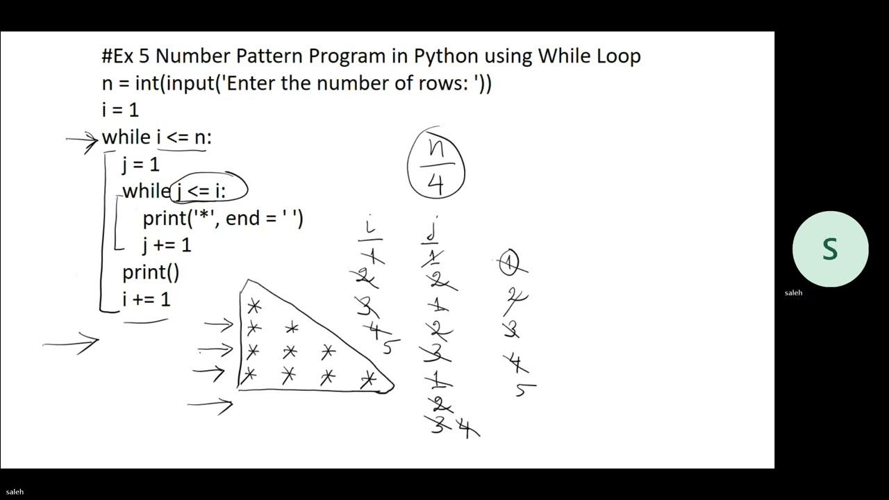 Python P12 The while loop - Examples امثلة - while بايثون الجزء 12 التكرار - YouTube