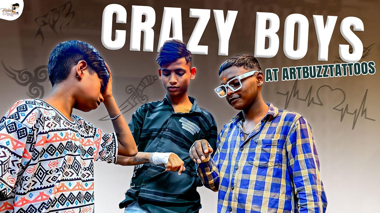 Crazy Boys At Artbuzztattoos || @rahulavanthikavlogs - YouTube
